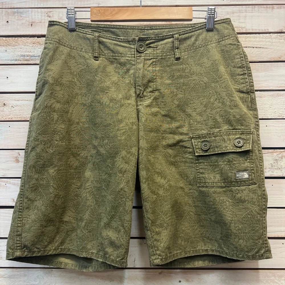 The North Face | Shorts | The North Face Green Cotton Ripstop Leaf ...